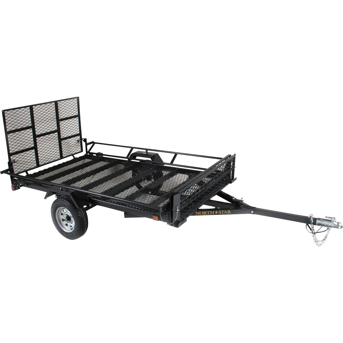 5ft. x 9ft Sportstar II Steel Mesh-floor Utility Trailer with Rear Gat ...