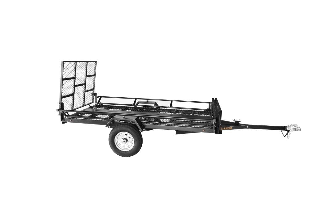 5ft. x 9ft Sportstar II Steel Mesh-floor Utility Trailer with Rear Gat ...